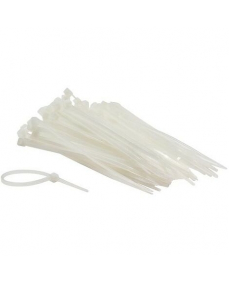 Collier de Serrage Rilsan Plastic Blanc Pm 10 cm x 100 units